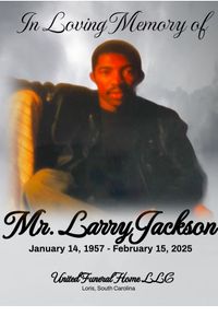 Larry J Jackson Obituary in Loris at United Funeral Home | Obit