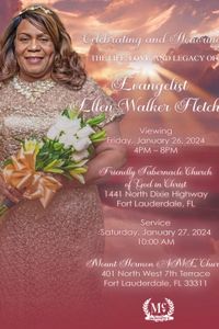 Ellen Walker Fletcher Obituary in Ft. Lauderdale at McWhite's Funeral ...