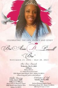 BréAsia Dennae Powell Obituary in Atlanta at Alfonso Dawson Mortuary ...
