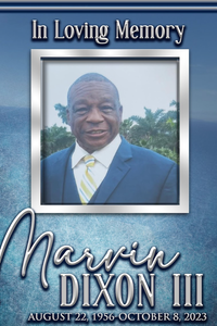 Marvin Dixon Obituary in Belle Glade at Camel Funeral Home | Obit