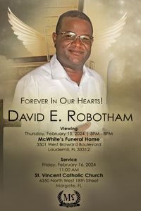 David Earle Anthony Robotham Obituary in Ft. Lauderdale at McWhite's ...