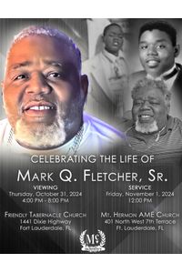 Mark Quovadis Fletcher Obituary in Ft. Lauderdale at McWhite's Funeral ...