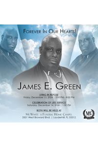 James E. Green Obituary in Ft. Lauderdale at McWhite's Funeral Home | Obit