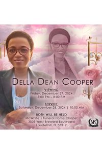 Della Dean Cooper Obituary in Ft. Lauderdale at McWhite's Funeral Home ...