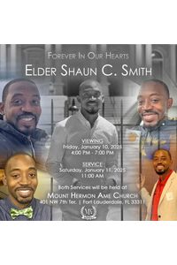 Elder Dushaun C. Smith Obituary in Ft. Lauderdale at McWhite's Funeral Home | Obit