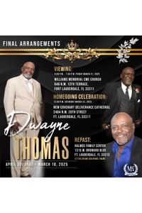 Obituaries at McWhite's Funeral Home | Broward & Palm Beach in Ft. Lauderdale