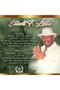 Elliott "BoBo" Fitzgerald Little Obituary in Ft. Lauderdale at McWhite ...