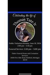 Thomas Tate Jr. Obituary in Redford Township at Fisher Funeral Home | Obit