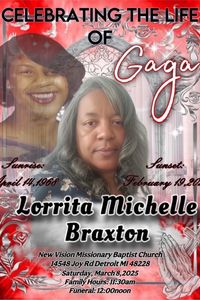 Lorrita Michelle Braxton Obituary in Redford Township at Fisher Funeral ...