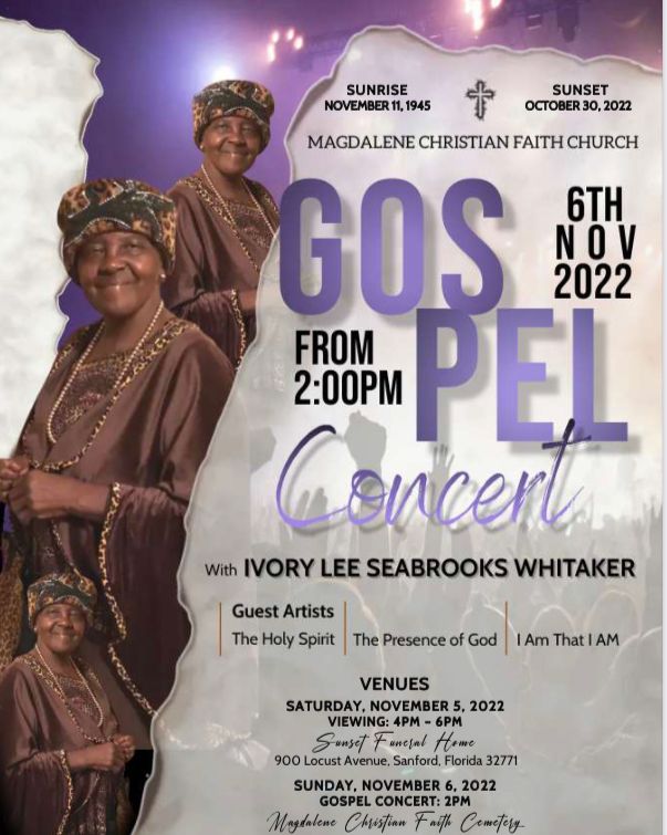 Ivory Lee Seabrooks Whitaker Obituary in Allendale at Allendale ...