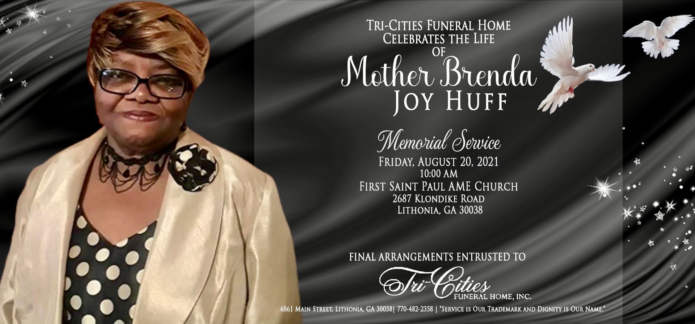 Brenda Huff Obituary in Lithonia at Tri-Cities Funeral Home | Obit