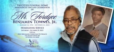 Fordyce Benjamin Townes, Jr. Obituary in Lithonia at Tri-Cities Funeral ...
