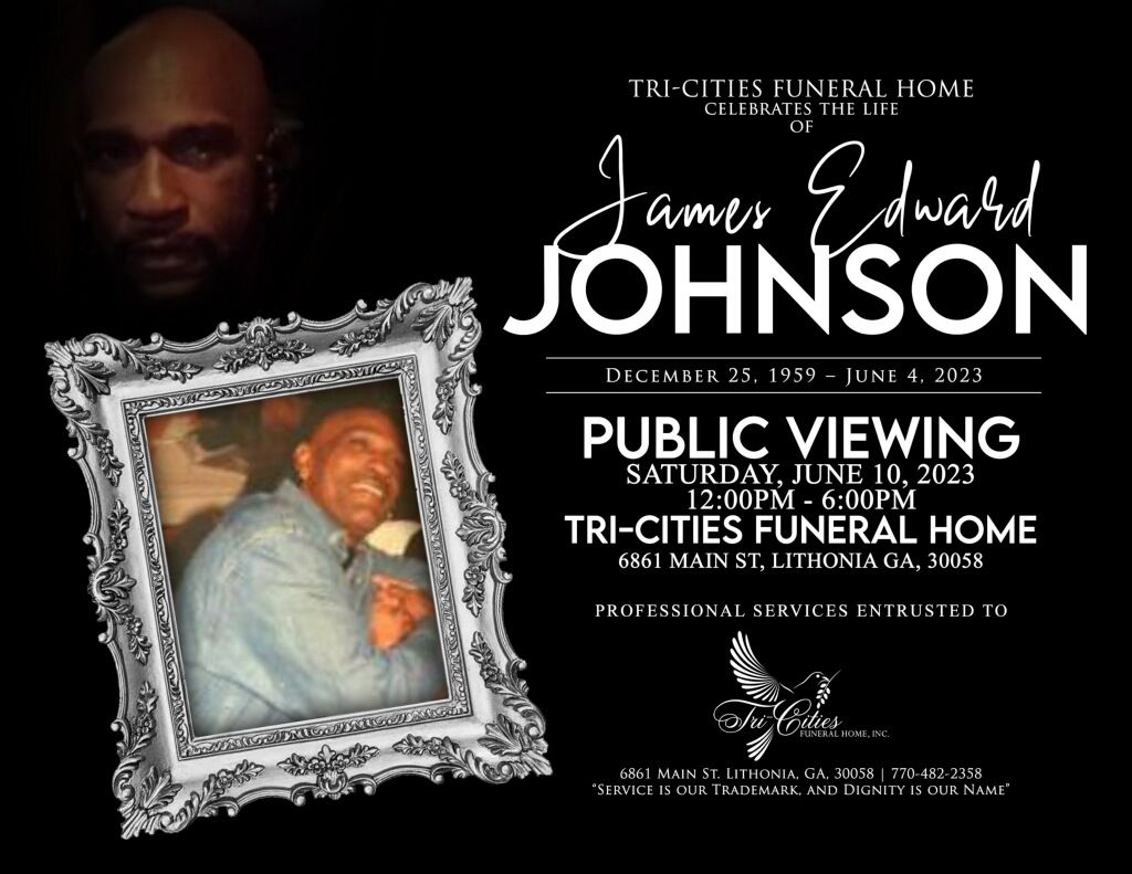 James Edward Johnson Obituary in Lithonia at Tri-Cities Funeral Home | Obit