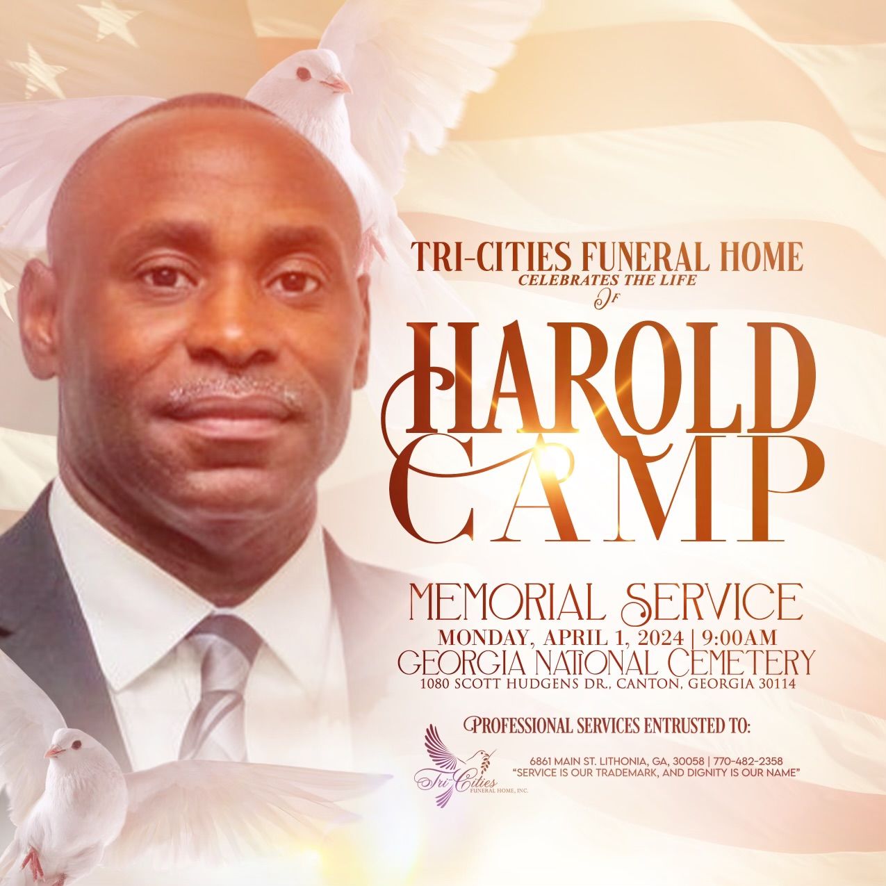 Harold L. Camp Obituary in Lithonia at Tri-Cities Funeral Home | Obit