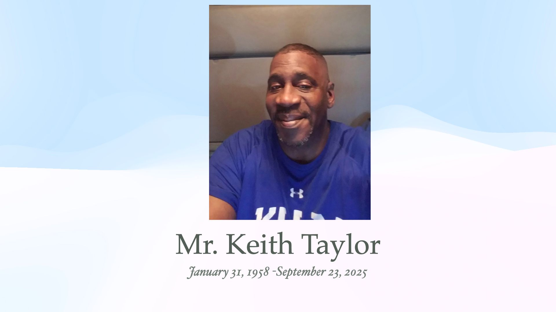 Mr. Keith Taylor Obituary in Montgomery at Ross-Clayton Funeral Home ...