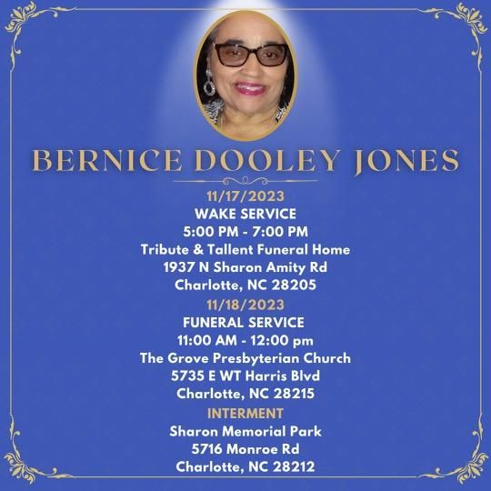 Ms. Bernice Dooley Jones Obituary in Rock Hill at Parker Funeral Home, Inc. | Obit