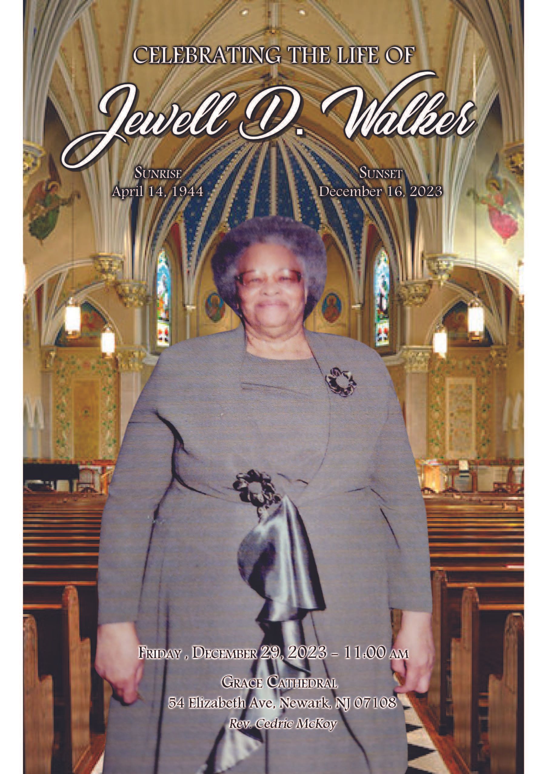 Jewell Walker Obituary in Newark at James E. Churchman, Jr. Funeral ...